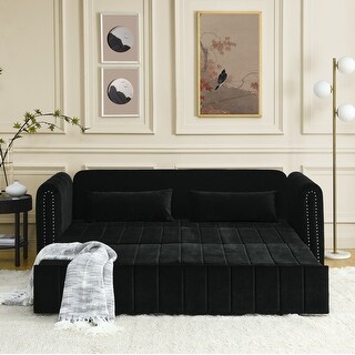 Artsy Upholstered 3 Seats Lounge Sofa & Couches with Rolled Arms ...