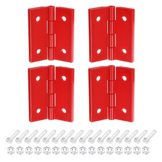 4Pcs 45x38mm Acrylic Hinges Hardware Folding Hinge with Screws Nuts ...