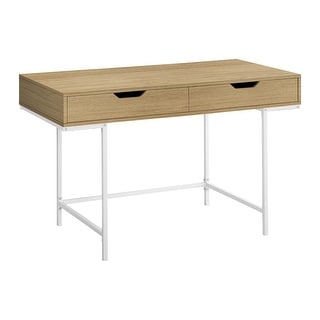 Stylish Desk with Storage Drawers & Recessed Legs - Bed Bath & Beyond ...