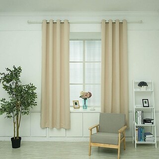 Hello Laura Triple Weave Thermal Insulated Grommet Window Curtain - L ...