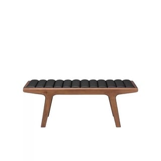 Walnut Reversible Bench - 18.5"H (SH 18.5") x 48.5''W x 18.9"D - Bed ...