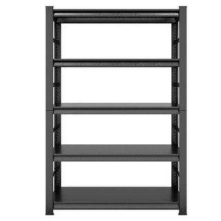 5 Tier Storage Heavy Duty Metal Unit Adjustable Shelving and Storage ...