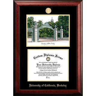 University of California, Berkeley 11w x 8.5h Gold Embossed Diploma ...