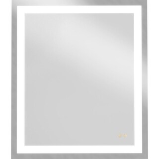 Captarent Collection 36 in. x 42 in. Rectangular Illuminated Integrated ...