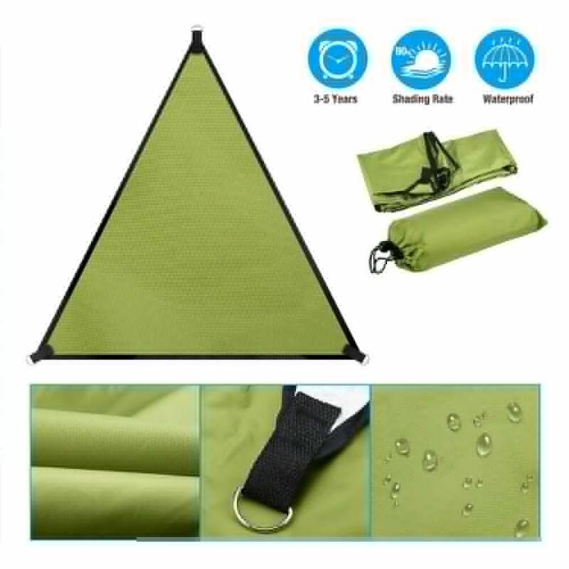 Army Green Sun Shade Sail Canopy Triangle - Bed Bath & Beyond - 37538385