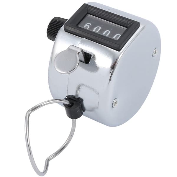 Hand Tally Counter 4 Digit Number Metal Mechanical Counter Lap Counter ...