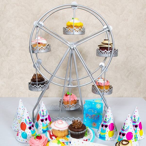Omega Bright Designs Cupcake Ferris Wheel with LED Lighted Cups - Bed ...