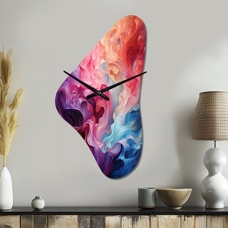 Designart - Opt Art Radiant Spectrum II - Op Art Large Wall Clock in ...