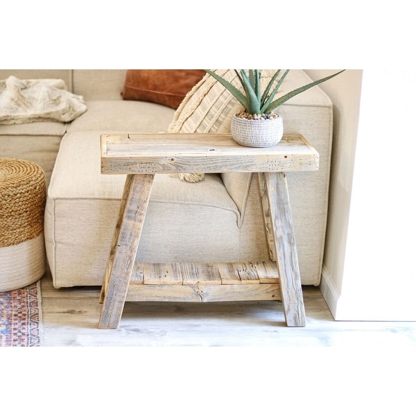 26x10x23 Aztec A Frame Side Table (Natural) - Bed Bath & Beyond - 38444713