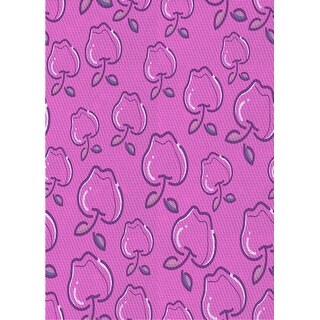 Ahgly Company Machine Washable Transitional Bright Neon Pink Purple ...