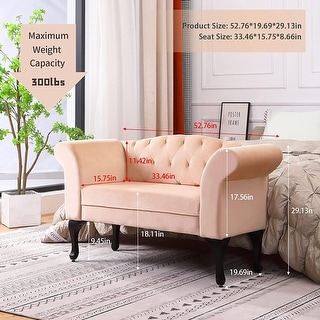Small Sofa, Small Mini Room Sofa/Couch, Two-Seater Sofafor Small Space ...