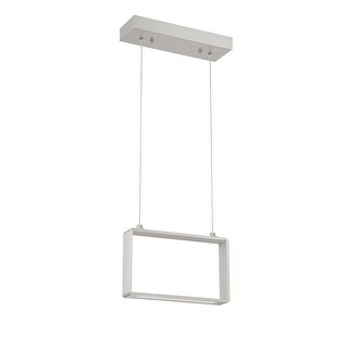 QUADRON 1-Light Small Rectangular LED Pendant - Bed Bath & Beyond ...