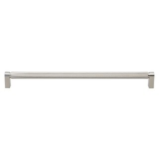 12-5/8 Inch Screw Spacing Solid Knurled Bar Pull Cabinet Hardware Handle - 4788-320-SN - Bed ...