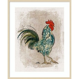 Dandy Rooster by Shanda Louis Wood Framed Wall Art Print - Bed Bath ...