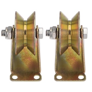 2pcs V Groove Caster 2.22" V-Shaped Sliding Gate Wheel Inverted Track ...