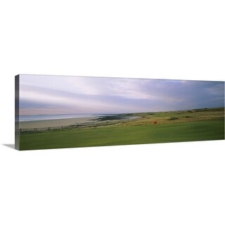 "Golf flag on a golf course, Royal Porthcawl Golf Club, Porthcawl ...