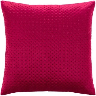 20" Fuschia Red Square Throw Pillow with Knife Edge - Down Filler - Bed ...