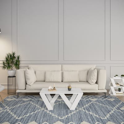 Cole Modern Geometric Coffee Table - Overstock - 27973227