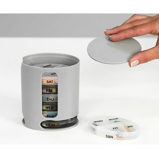 Pill Pro PPB00012 Compact Pill Organizer with 7 Portable Trays, As Seen ...