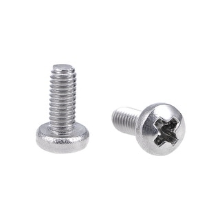 M2.5x6mm Machine Screws Pan Phillips Head Screw Fasteners Bolts 100Pcs ...