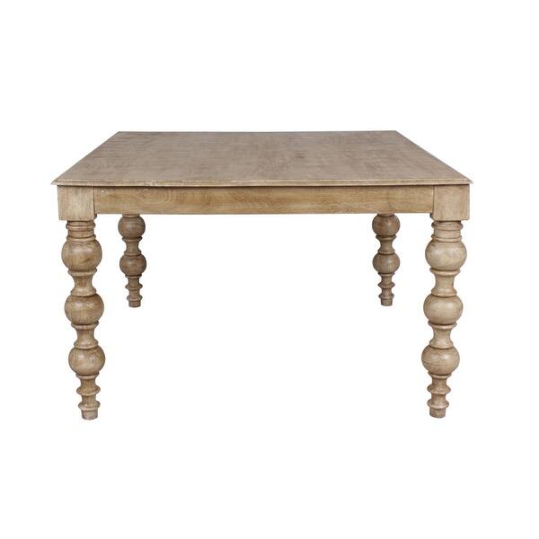 Solid Wood Natural Square Dining Table - Bed Bath & Beyond - 37404622