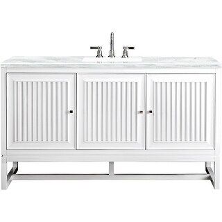 James Martin Vanities Athens 60" Free Standing Single Wood Vanity Set ...