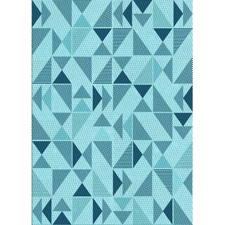 Ahgly Company Machine Washable Transitional Blue Ivy Blue Area Rugs ...