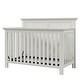 Rustic Farmhouse Style Whitewash 4-in-1 Convertible Baby Crib ...