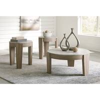 Signature Design by Ashley Guystone Light Brown Table (Set of 3) - 34"W ...