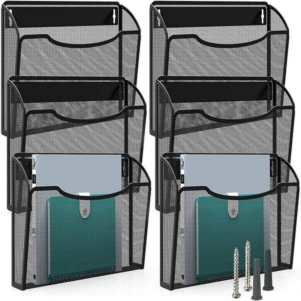 Mesh File Holder Wall Organizer 6 Pockets - Bed Bath & Beyond - 39462341