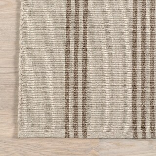Emily Henderson x Rugs USA Rowena Checked Wool Area Rug - Bed Bath ...