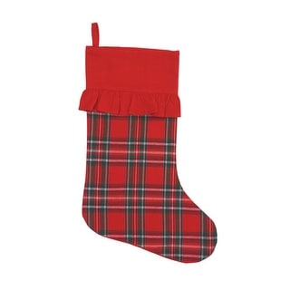 Christmas Arlington Plaid Her Stocking - 8.5 x 20 - Bed Bath & Beyond ...