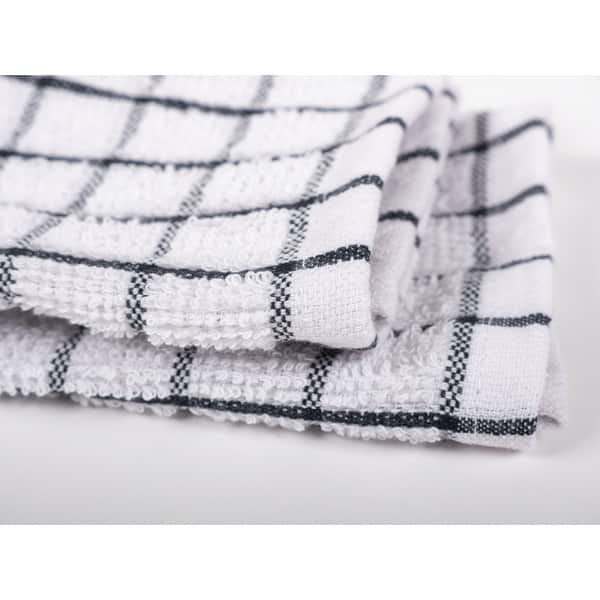 Checkered Terry Dish Cloths, Set of 6 - On Sale - Bed Bath & Beyond ...