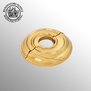 Brass Radiator Flange Spiral 3/4" (IPS) Pipe Flange: 1" I D; 3-1/8" O D ...