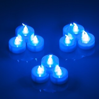 Luckypet 24pcs Tealight Candles Blue LED Tea Light - Bed Bath & Beyond ...