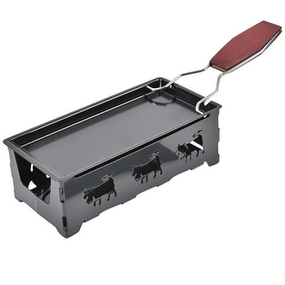 Cheese Raclette With Foldable Handle- Candlelight Cheese Melter Pan ...