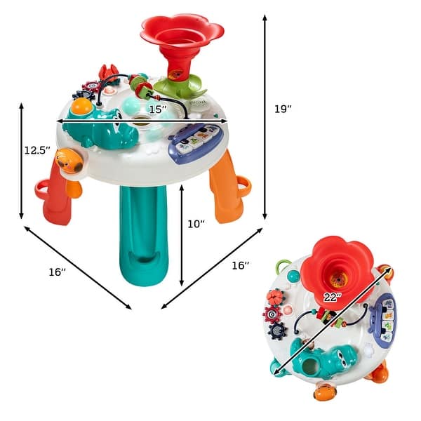 Baby Toys Age 12+ Months Music Activity Table Toddler Learn Table - Bed ...