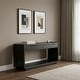 Leandro 2-drawer Entryway Sofa Console Table Burnished Black - Bed Bath ...