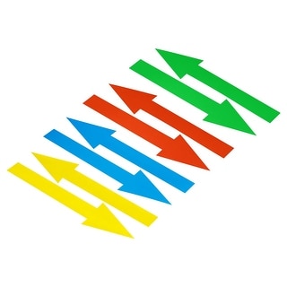 60Pcs 8"x2" Arrow Sticker PVC Adhesive Large Arrow Sign 4 Colors - Red ...