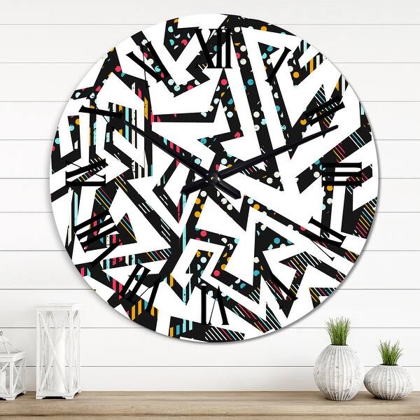 geometric black clock