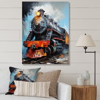 Designart "Train Fluid Motion" Train Wall Art Prints - Bed Bath ...
