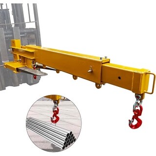 Attachments Fork Mounted Adjustable Jib Boom Crane 6,000 Lb Lift ...