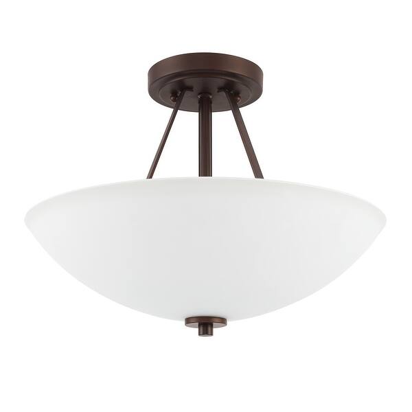 Capital Lighting 2 Light 16" Wide Semi-Flush Bowl Ceiling Fixture - Bed ...
