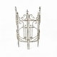 GDFStudio Peregrine Vance 31" Iron Garden Fence Panel with Anti-Rust ...