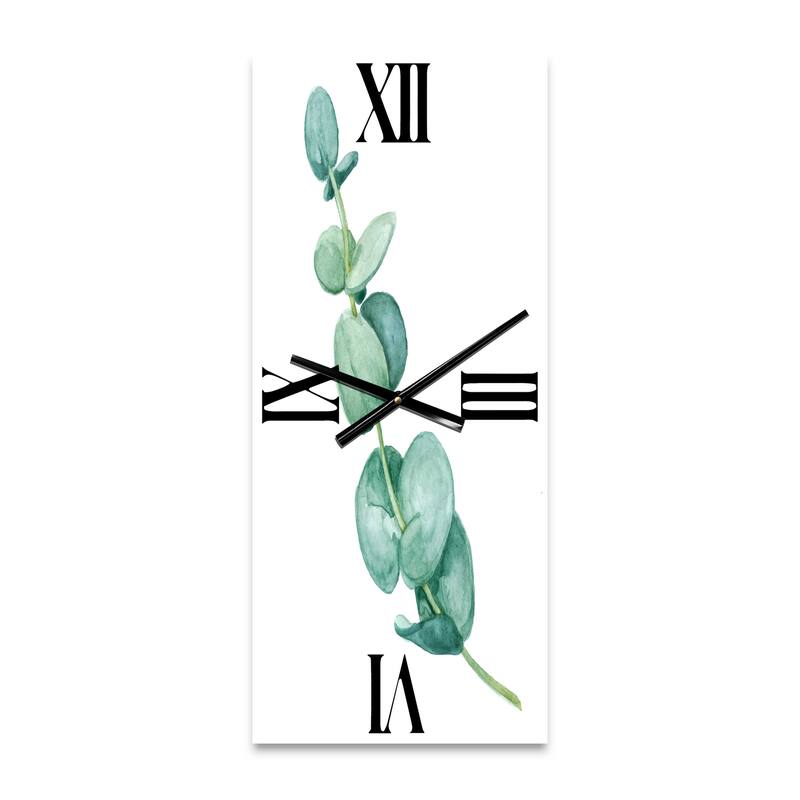 Designart 'Young Eucalyptus Leaves and Branches II' Traditional Metal ...