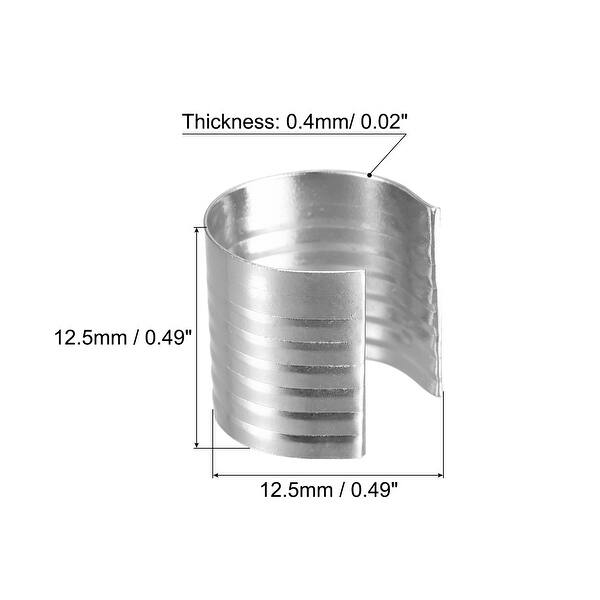 Leather Rope Crimp Clips, Foldable Cylindrical Cord End for DIY Crafts ...