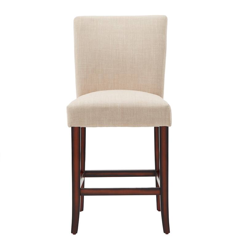 Parson Classic Linen Counter Height High Back Stools (Set of 2) by ...