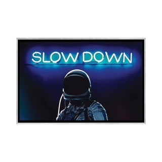 iCanvas "Slown Down" by Seamless Framed - Bed Bath & Beyond - 37671992