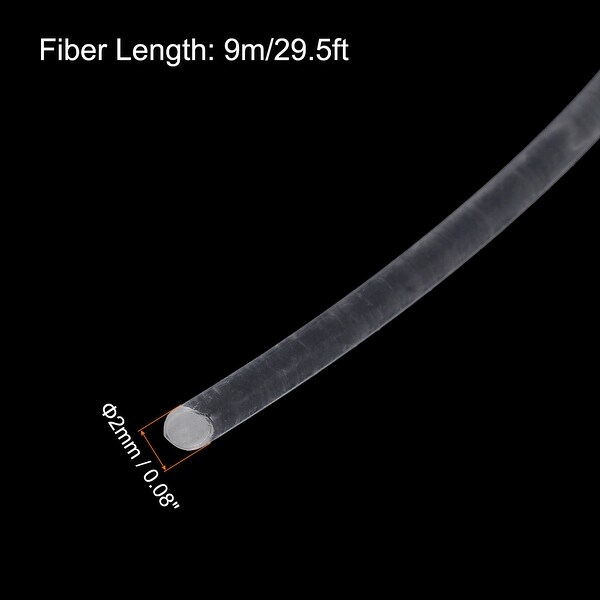 Side Emitting Fiber Optic Super Bright PMMA Optical Fiber Cable Side ...