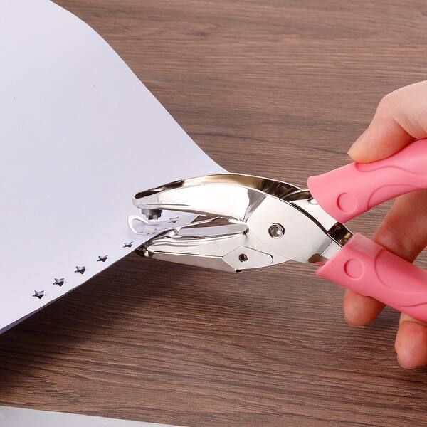 Single Hole Punch Handheld Hole Puncher Star Circle Hole Paper Puncher ...
